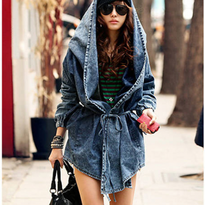 Jean Jacket Cloak Coat on Luulla