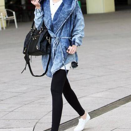 Jean Jacket Cloak Coat on Luulla