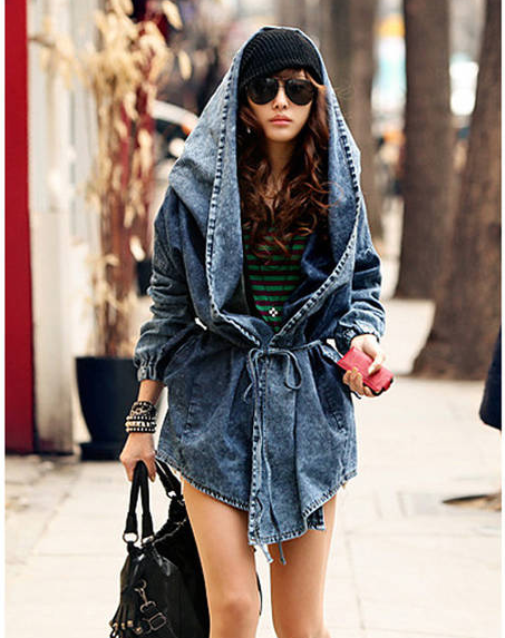Jean Jacket Cloak Coat on Luulla