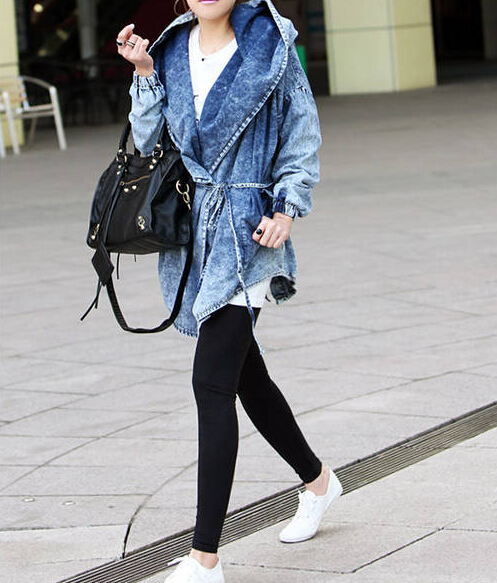 Jean Jacket Cloak Coat on Luulla